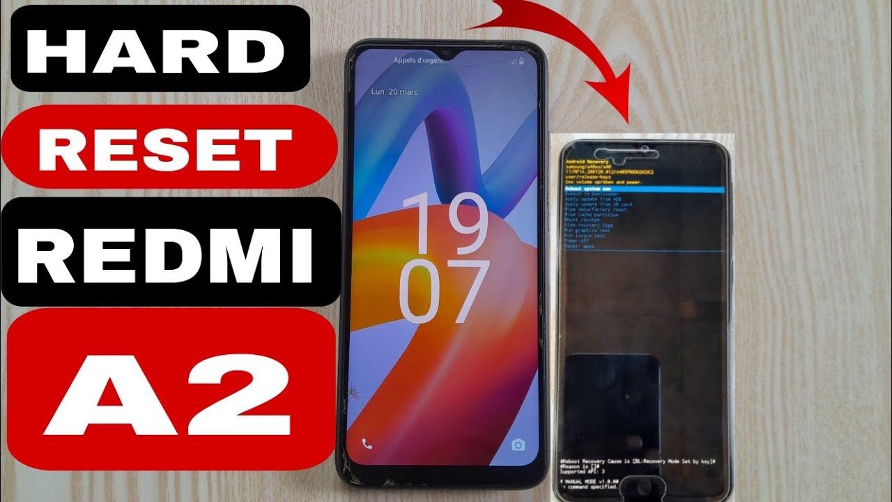 HARD RESET REDMI A2 - YouTube