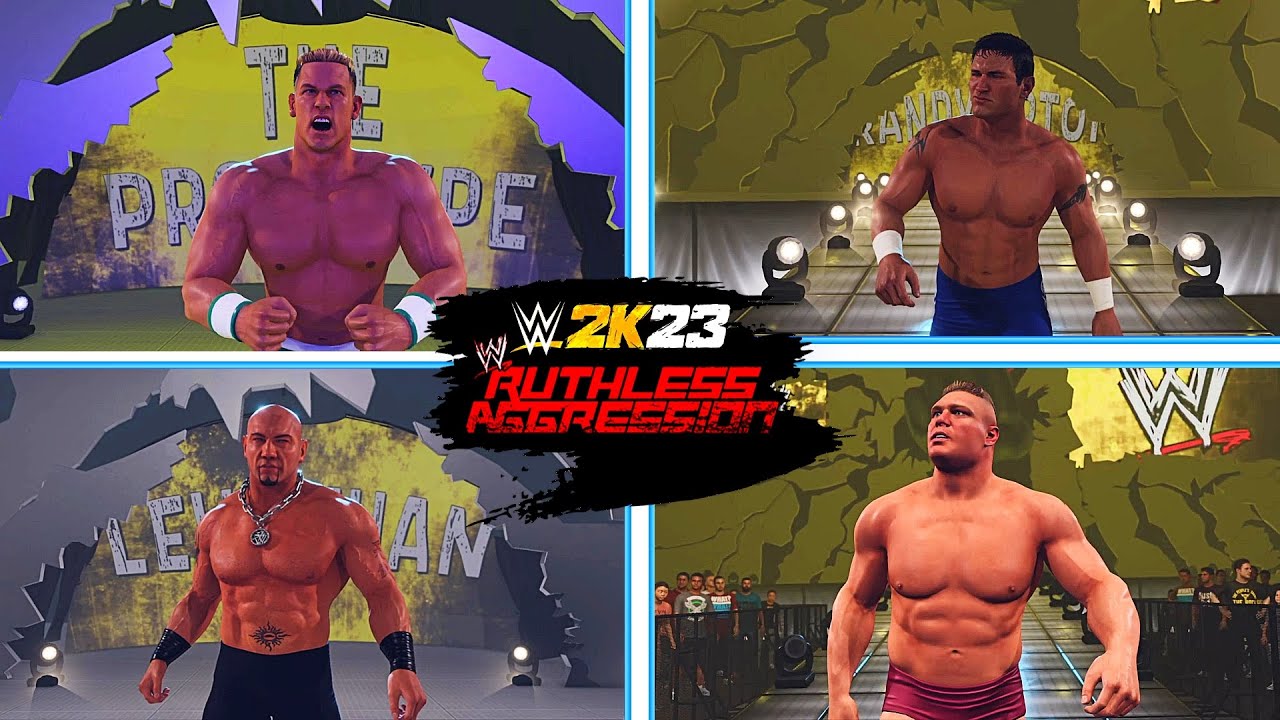 WWE 2k23 - RUTHLESS AGGRESSION DLC - ENTRANCE - YouTube