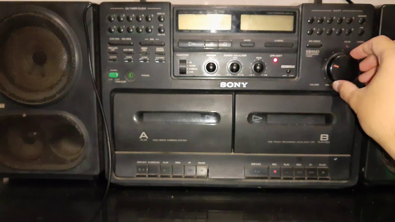 Sony Boombox CFD-750S Sound Test - YouTube