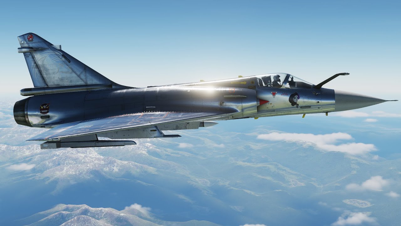 DCS Mirage 2000C intercept practice - YouTube