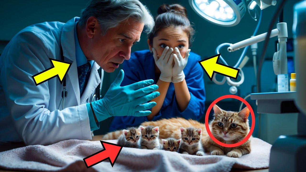 Cat Gave Birth To 4 Kittens, The Vet Screamed In Shock When He Saw What ...