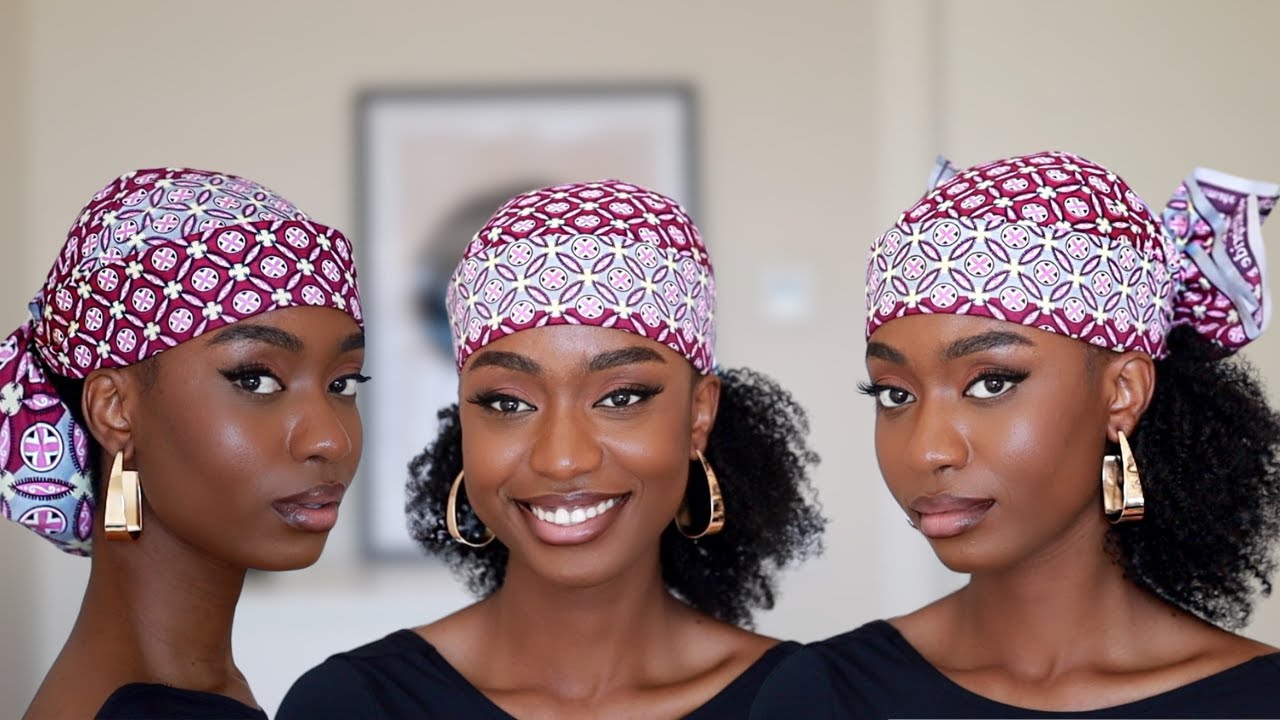 HOW TO : AREWA INSPIRED ANKARA HEADSCARF TUTORIAL | HEAD WRAP TUTORIAL - YouTube