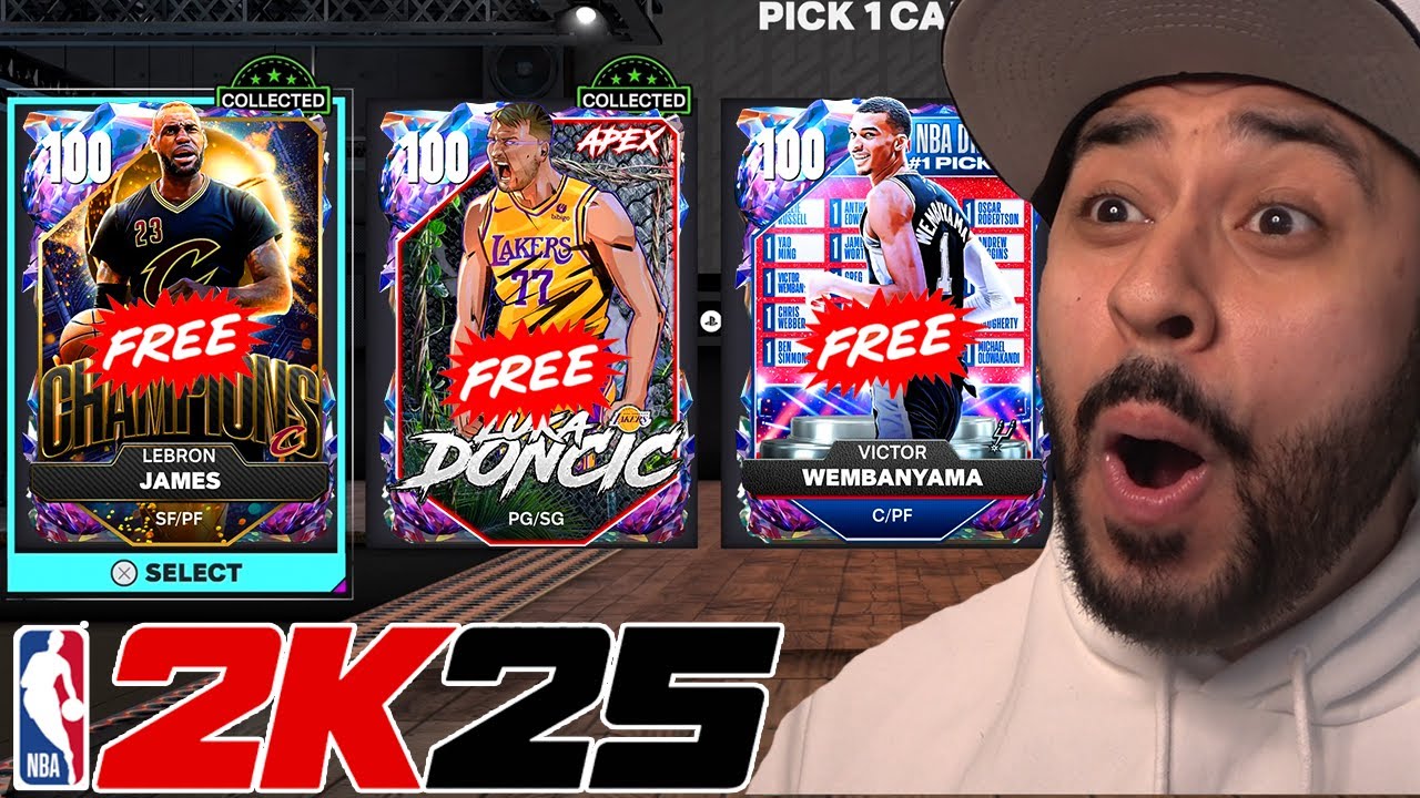 2K Gave EVERYONE an Extra Free 100 OVR AND Free 100 Overall Option So I Opened Them! NBA 2K25 ...