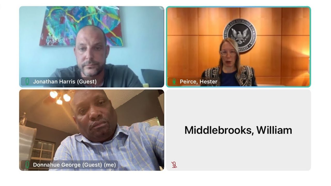 Had meeting with SEC Commissioner Hester Pierce - YouTube