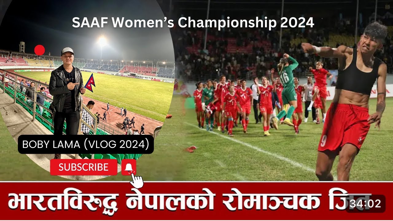Nepal Vs India || SAAF || Women’s Football Championship || Semifinal ...