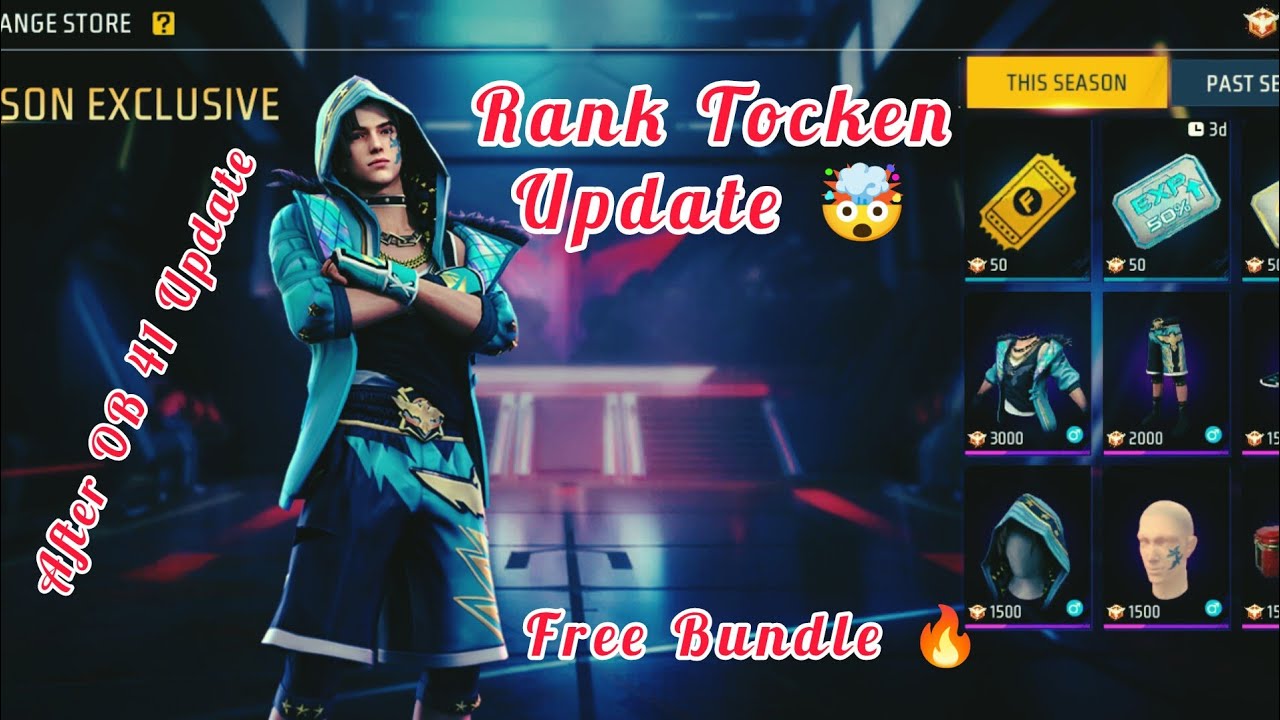 Free Fire NEXT RANK TOKEN REWARDS/ OB 41 UPDATE RANK TOKEN REWARDS ...