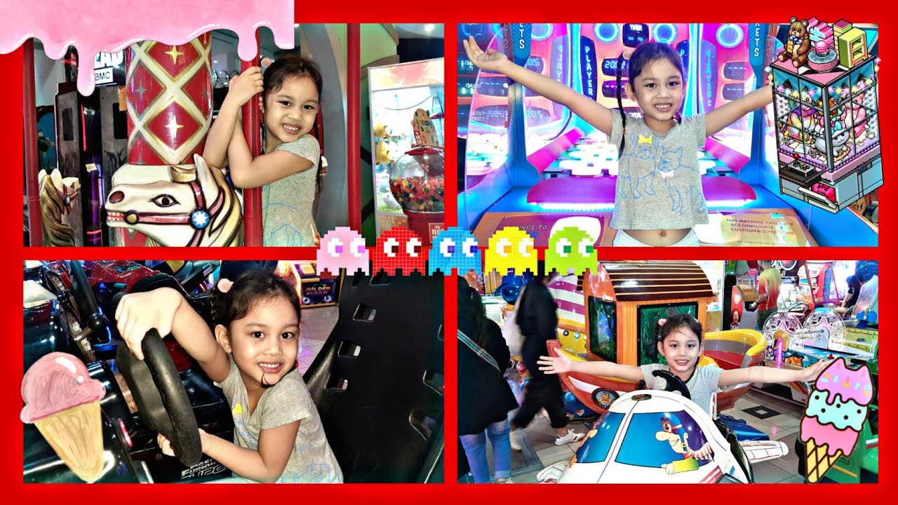 Kenzey Plays At Timezone And Eat Ice Cream - YouTube