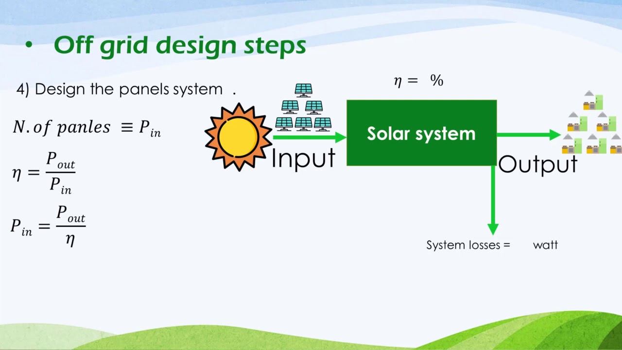 Steps of designing the off Grid system - YouTube