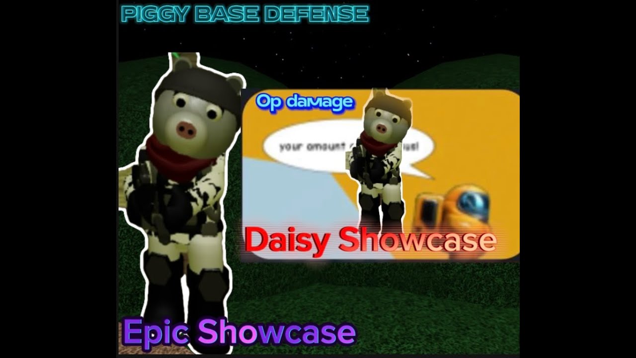 Piggy Base Defense Daisy Tower (OP DAMAGE) Showcase - YouTube