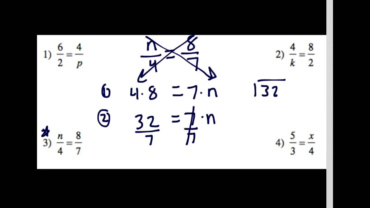 Solving Proportions Using Cross Multiplication 3 YouTube Solving Proportions Using Cross Multiplication 3 YouTube