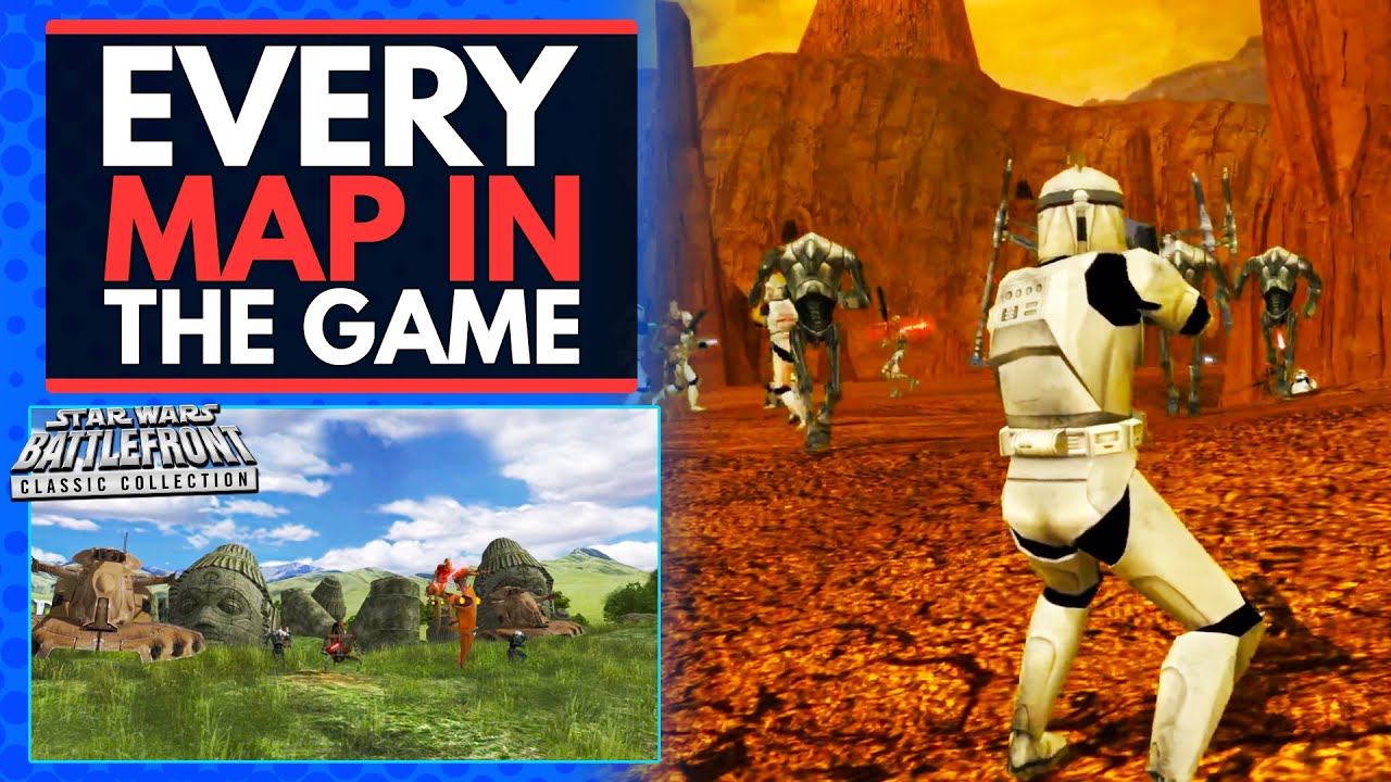 Every Single Map In The Battlefront Classic Collection! - YouTube
