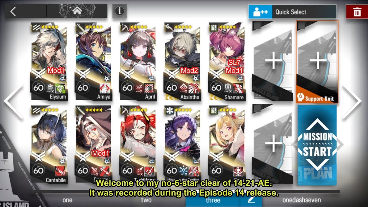 14-21 AE CM Adverse 5 Star and below only: Absinthe vs Theresa [Arknights] - YouTube
