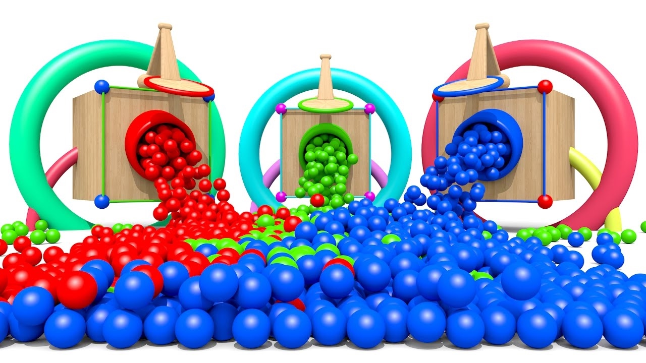 Learn Colors with Color Balls with Toys Tube Machines - Colors for kids ...