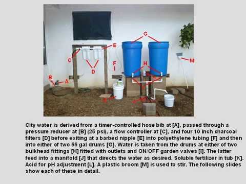 DIY Chloramine Removal, pH adjust, and Fertigation System - YouTube