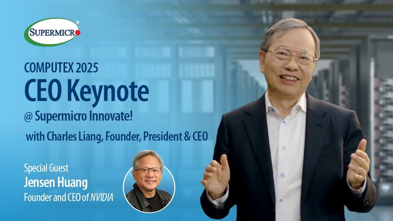 Supermicro CEO Keynote 2025 with Japanese Subtitles | ft. NVIDIA CEO ...