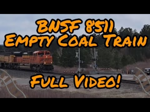 BNSF Empty Coal Train Malfunctioning Horn! Northbound - YouTube