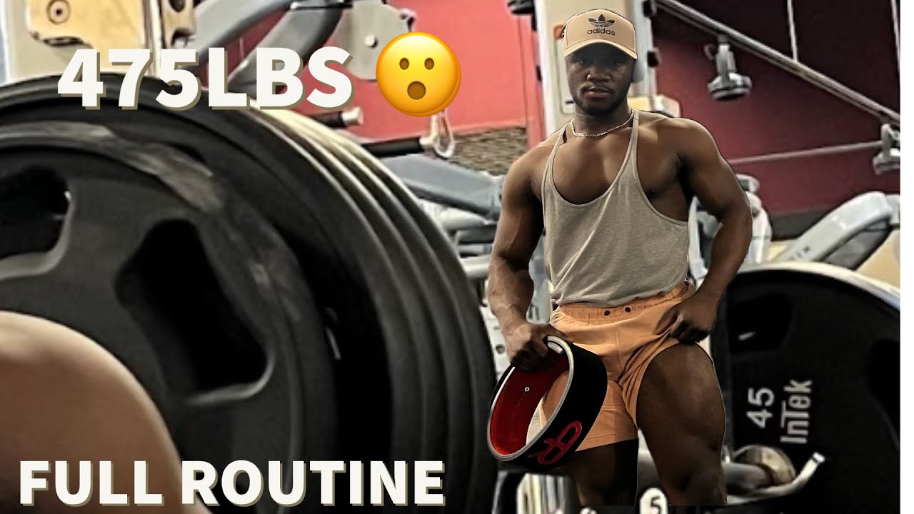 HOW TO SET UP A ONE REP MAX | 475LBS SQUAT + FULL ROUTINE - YouTube