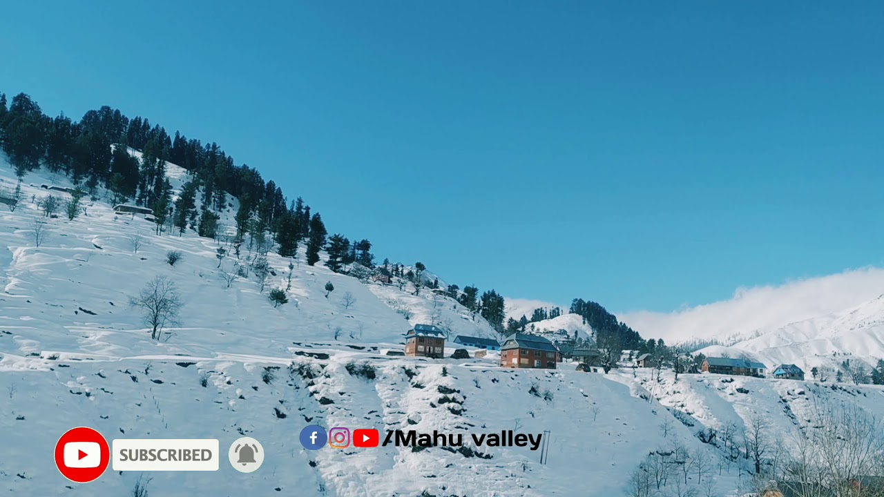 snow whatsapp status 😍 wow amazing view of Mahu valley | 2021 - YouTube