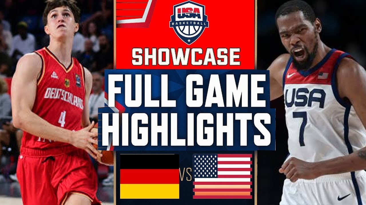 "USA vs Germany | USAB Showcase 2024 | NBA Stars Full Game Highlights ...