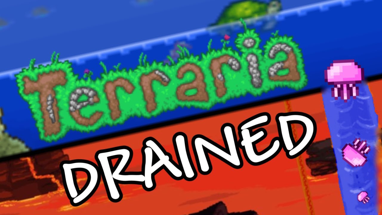 Ocean Biome DRAINED to the Underworld (Terraria version 1.1.2 ...