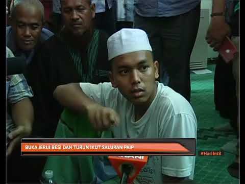 Buka jeriji besi dan turun ikut saluran paip - YouTube