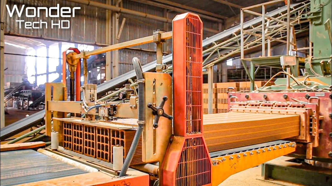 Inside Mega Clay Brick Factory - Modern Brick Manufacturing Process ...