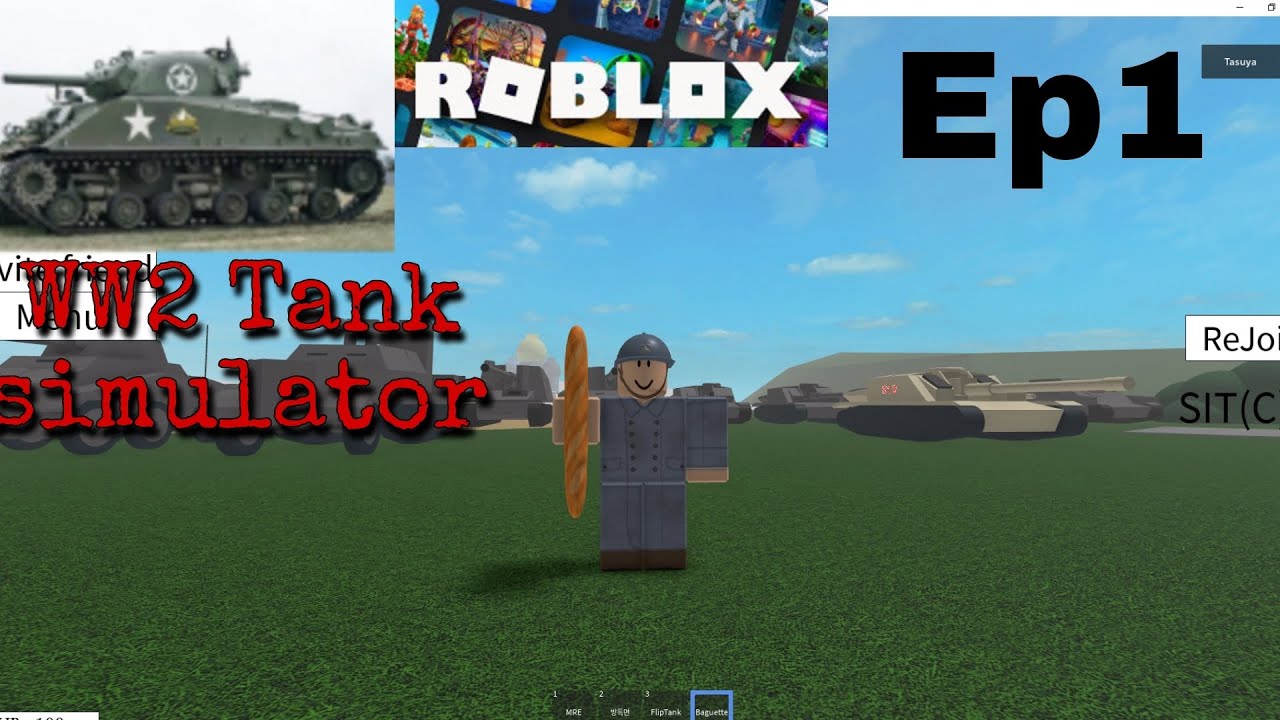 Roblox : Ww2 Tank simulator ep1 เล่นตีกันจนตาย - YouTube