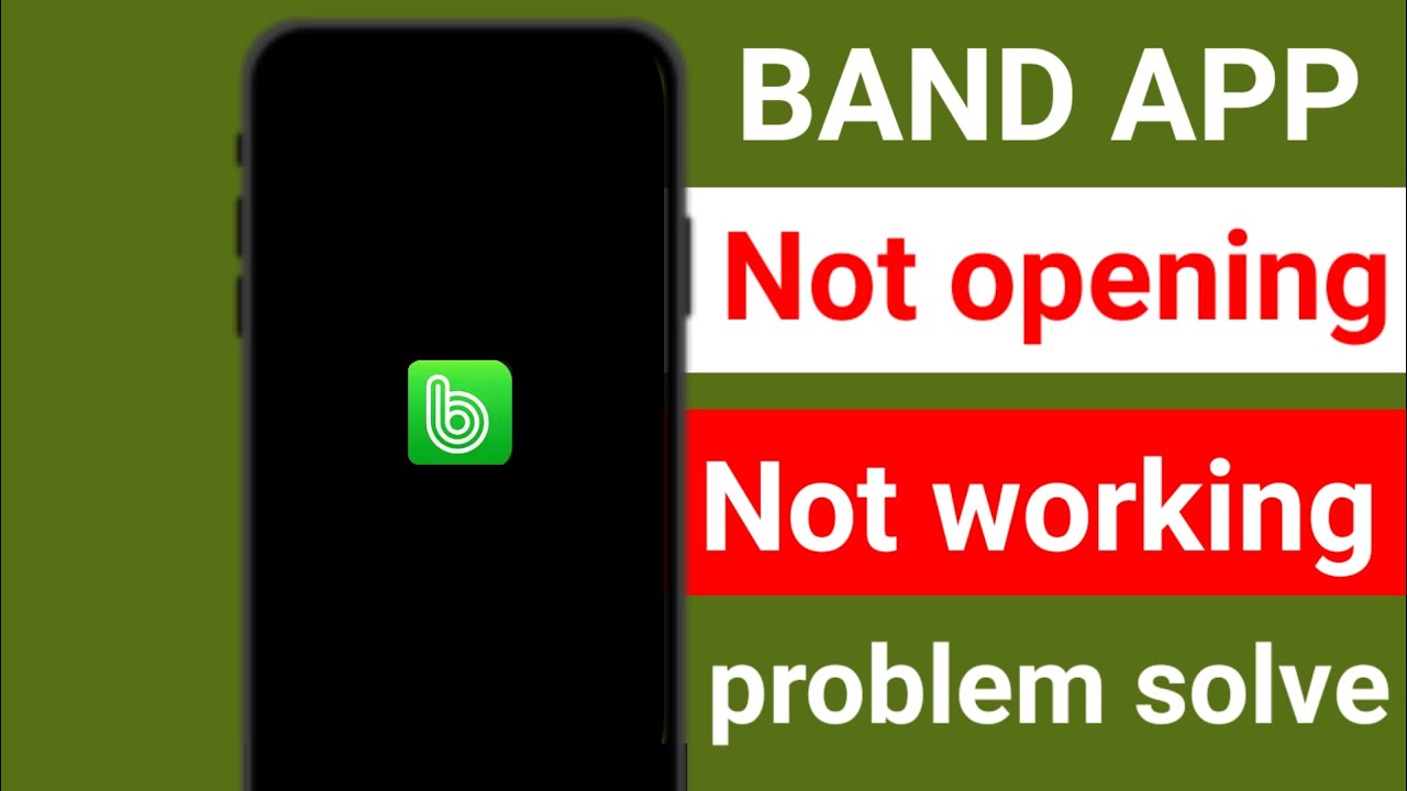 BAND app not opening । Band app not working । Band app - YouTube