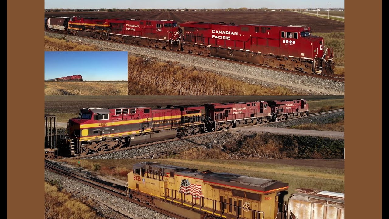 KCS, Union Pacific, CP on a tank train! - YouTube