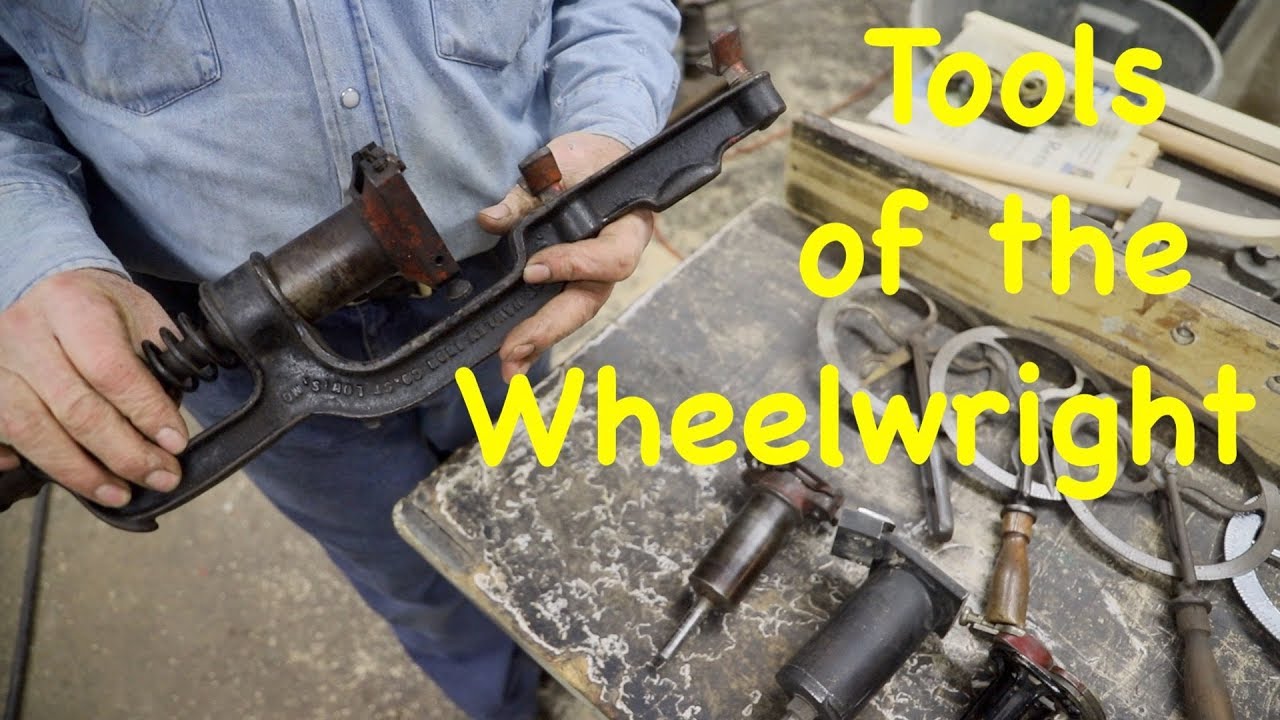 Explaining the Wheelwright Tools | Tenon Augers, Travelers, Spoke Cones ...