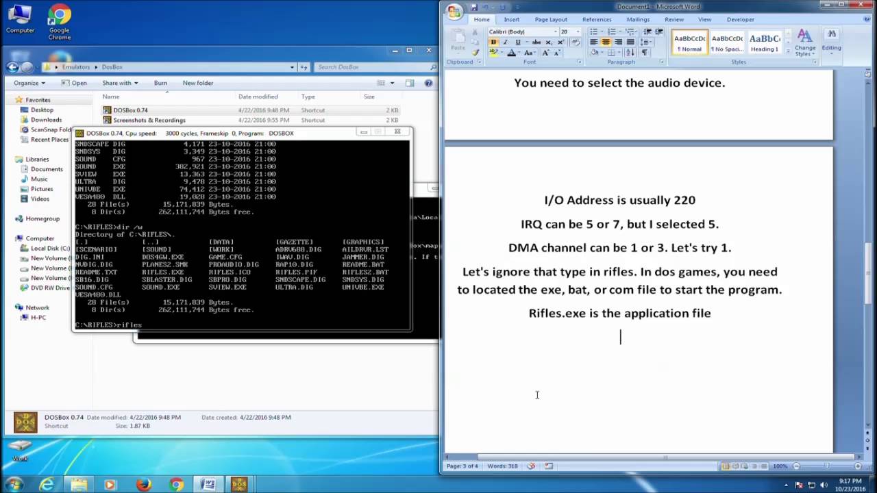 DosBox 0.74 Running CD ROM Games - YouTube