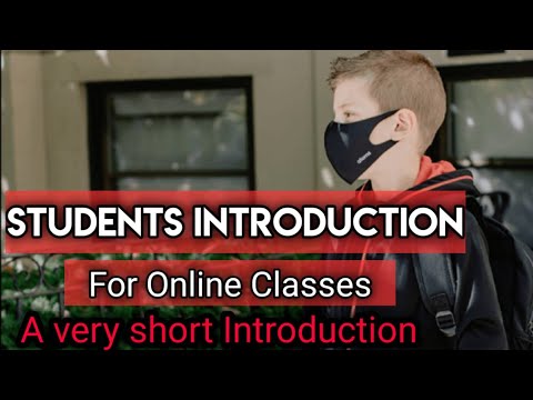 Short Introduction for Students (Online Classes) || Students ...