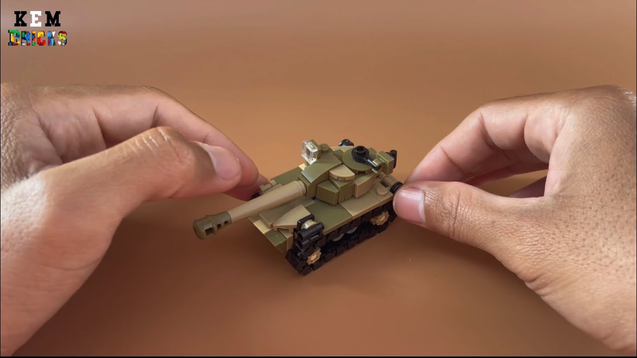 Build LEGO Tank Mini Vehicle (Tutorial)-Brick Military Mini Vehicle ...