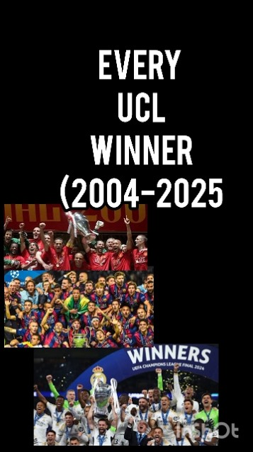 every Champions League winner from (2004-2025) - YouTube