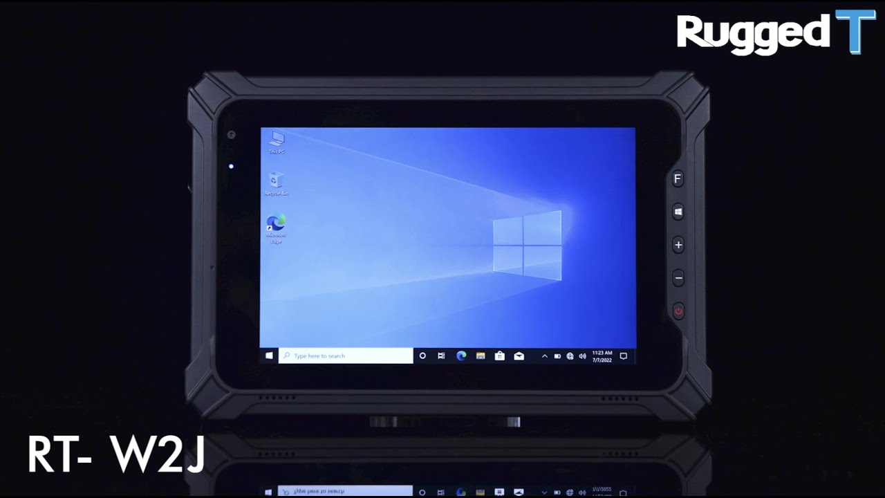Rugged Tech 8" IP65 810G certified rugged Tablet W2J review video - YouTube