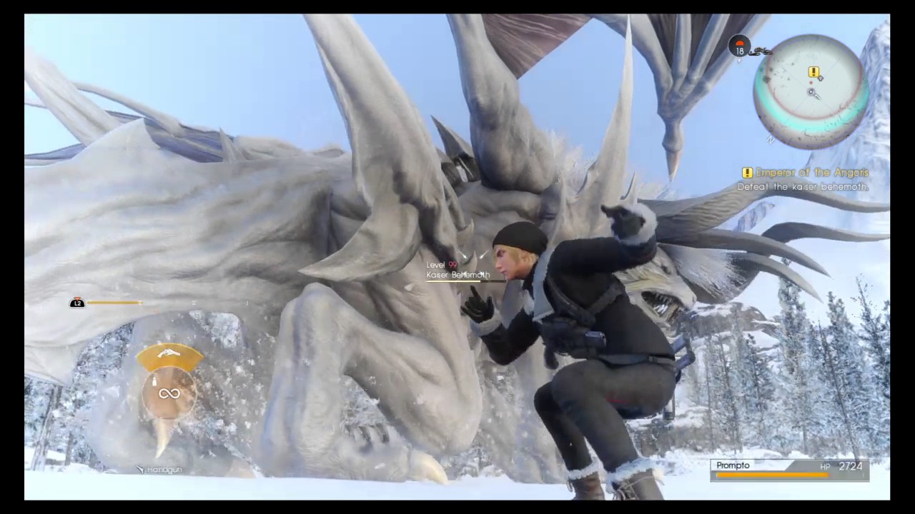 FINAL FANTASY XV_ Episode Prompto Kaiser Behemoth - YouTube