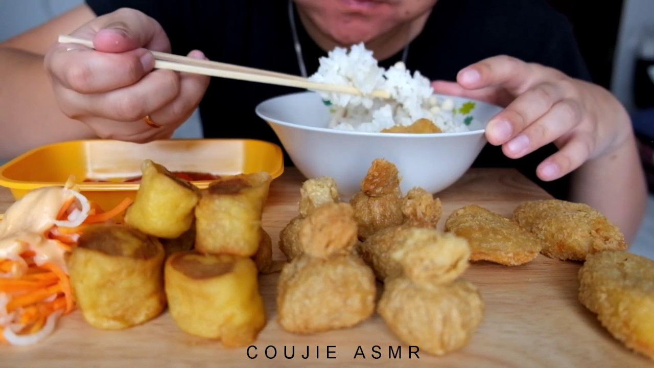 ASMR HOKBEN EKKADO + SHRIMP ROLL + EGG CHICKEN ROLL AUTO KENYANG (NO ...