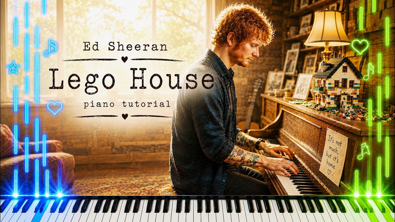 Lego House Piano - How to Play Ed Sheeran Lego House Piano Tutorial ...