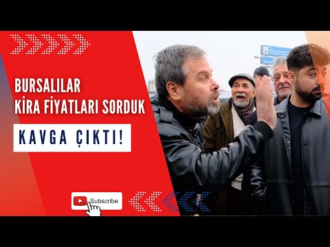 BURSA'DA SOKAK RÖPORTAJINDA KAVGA ÇIKTI