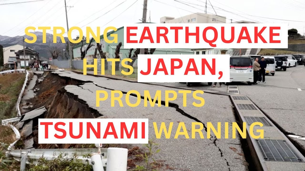 Strong Earthquake Hits Japan, Prompts Tsunami Warnings - YouTube