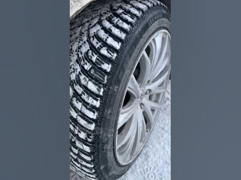 Как ведёт себя китайская зимняя резина в мороз😲 - YouTube