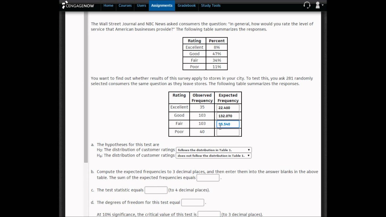 Hypothesis testing: multinomial distribution - YouTube