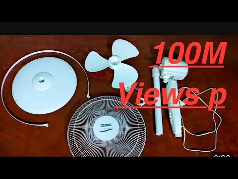 How To set stand Fan / how to Assemble stand Fan - YouTube