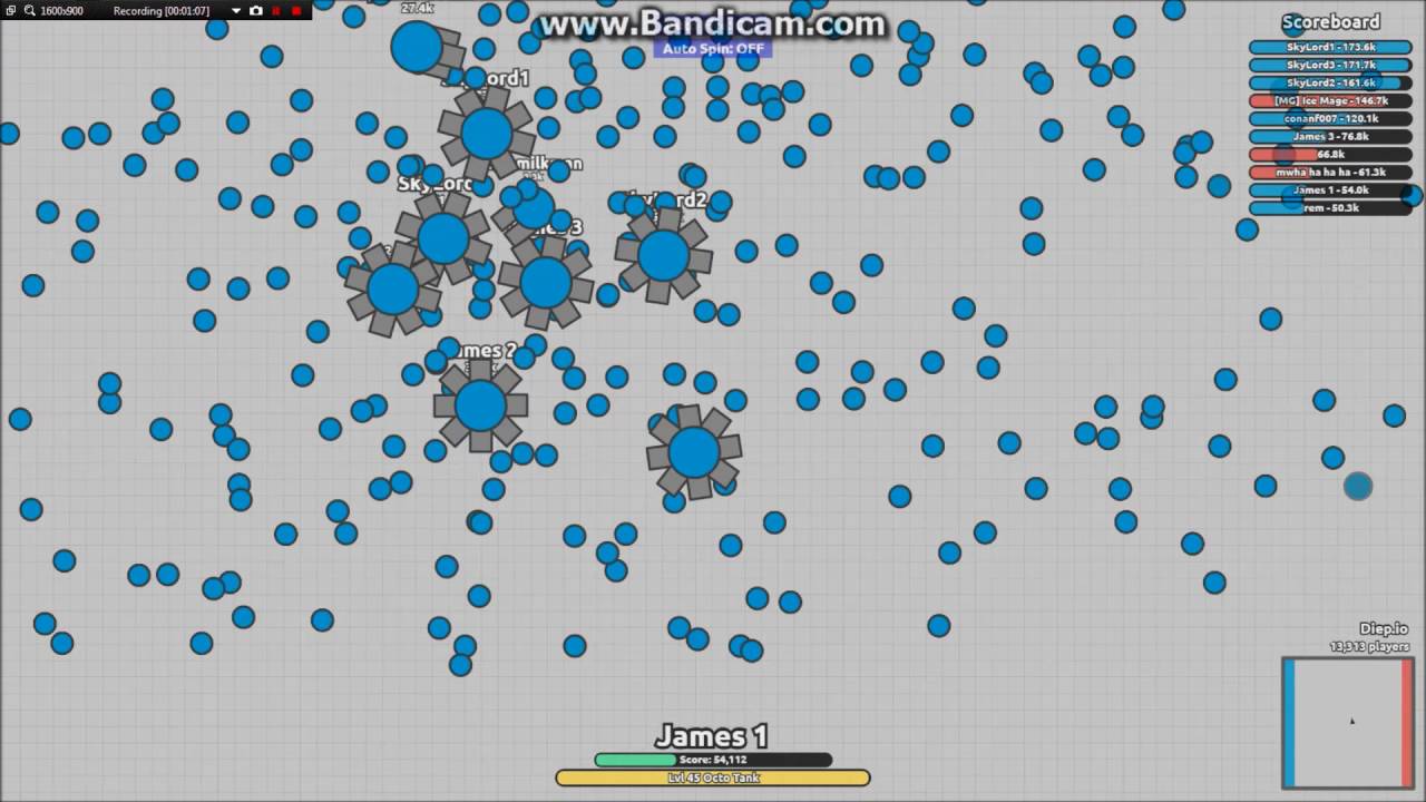 Diep.io | Octo-Tanks Conquers The Map! - YouTube