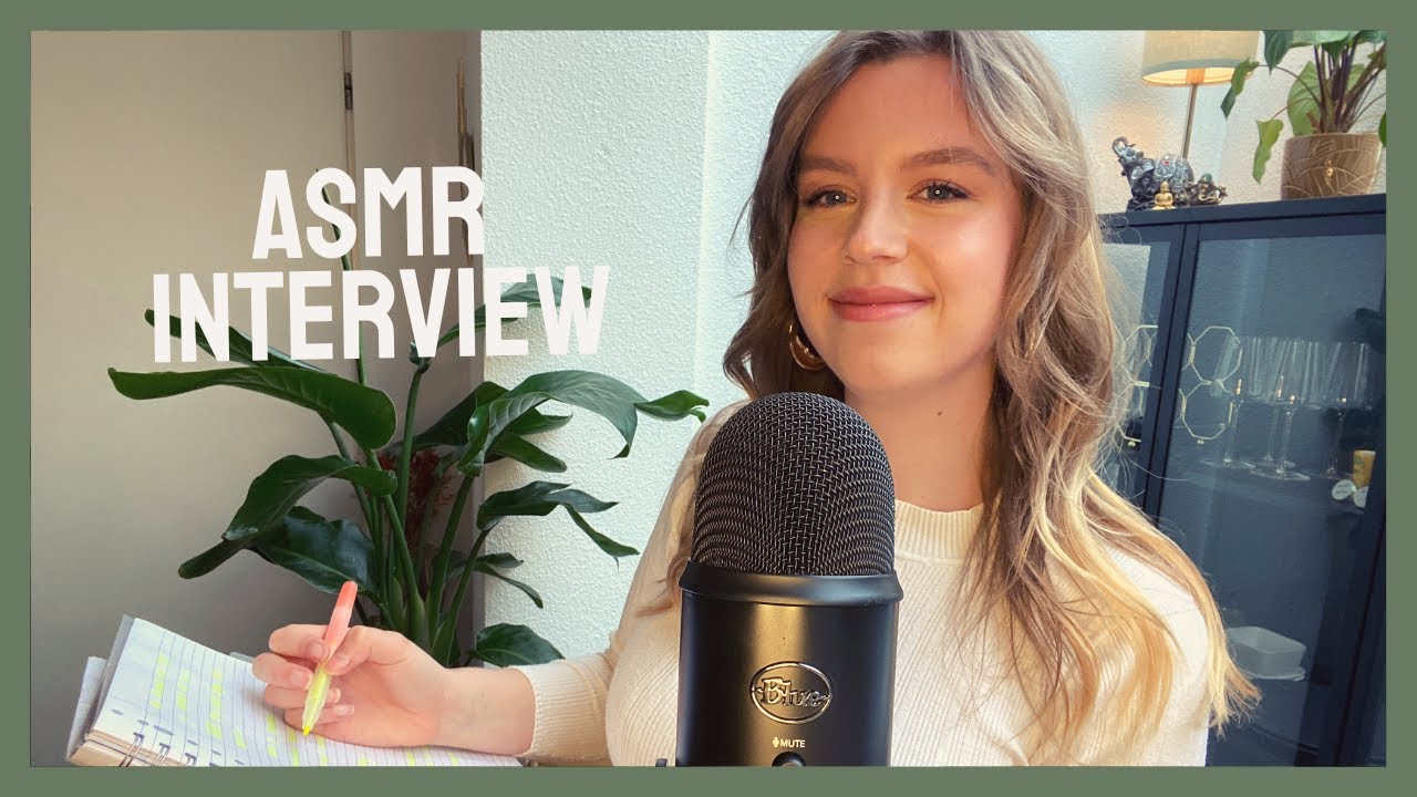 Nederlandse ASMR I Interview voor ASMR Onderzoek Roleplay I Dutch ASMR ...