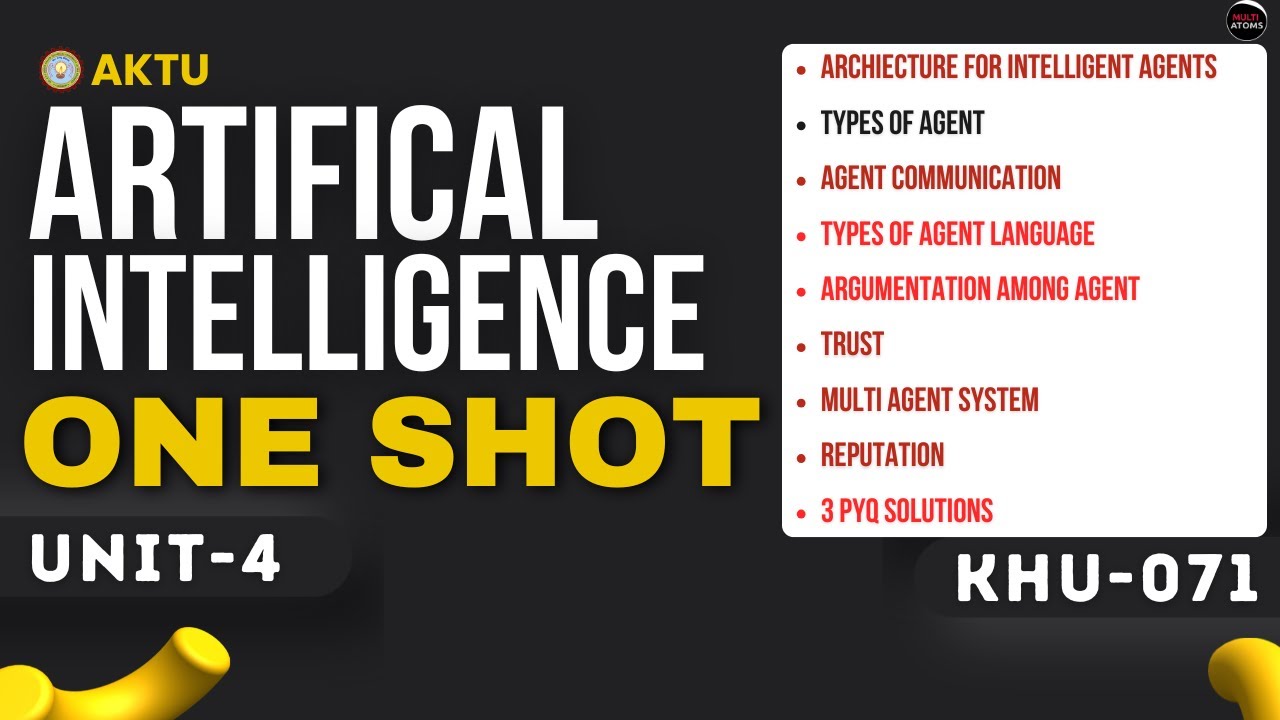 Artificial Intelligence | One Shot | Unit-4 | KHU-071 | AI Aktu PYQ ...