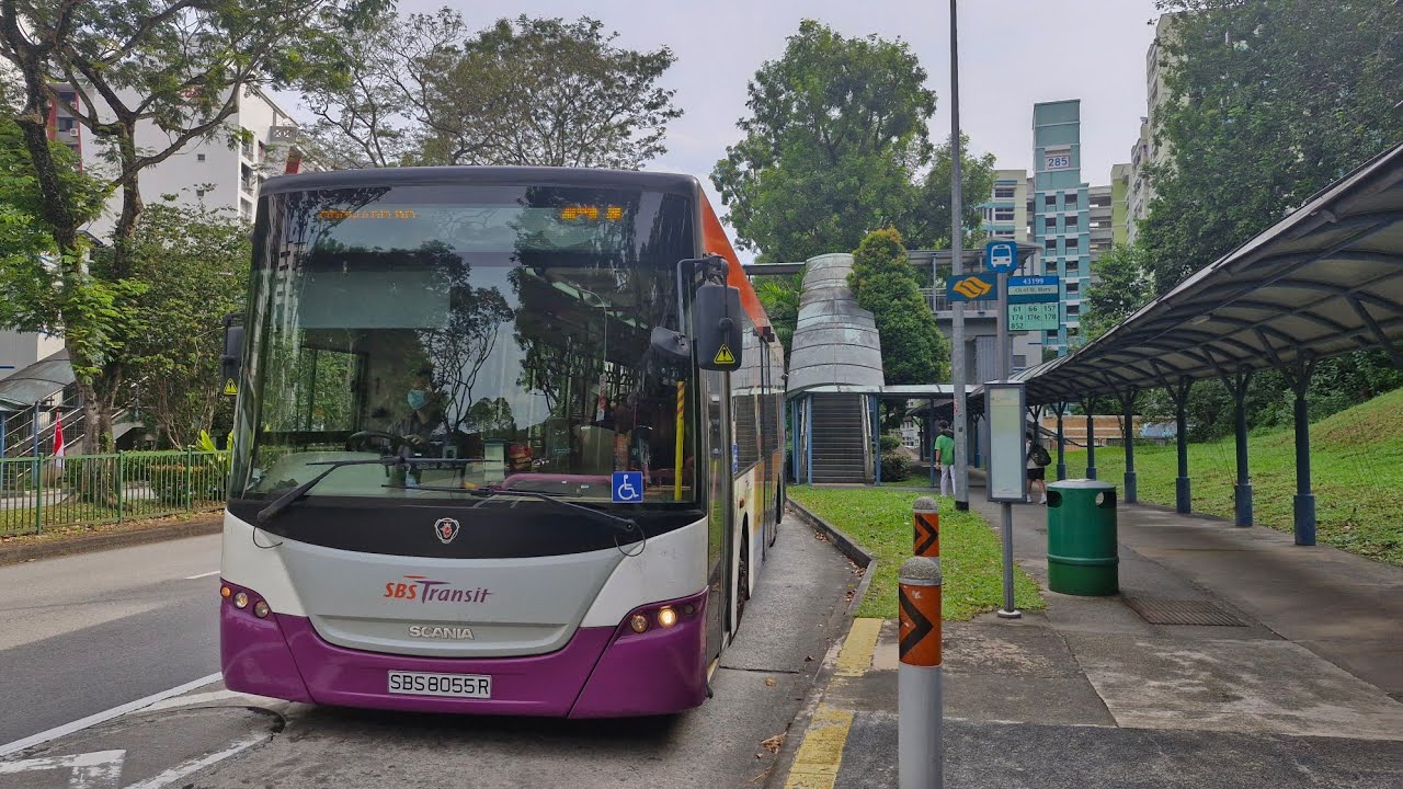 SBS Transit Bus Service 174 Scania K230UB Euro 4 Batch 1 SBS8055R - YouTube