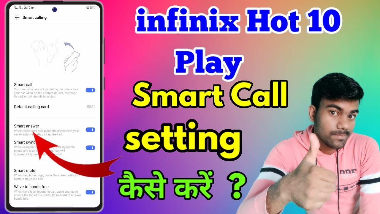 Infinix Hot 10 Play Smart Call Setting | Infinix Hot 10 Play Automatic ...