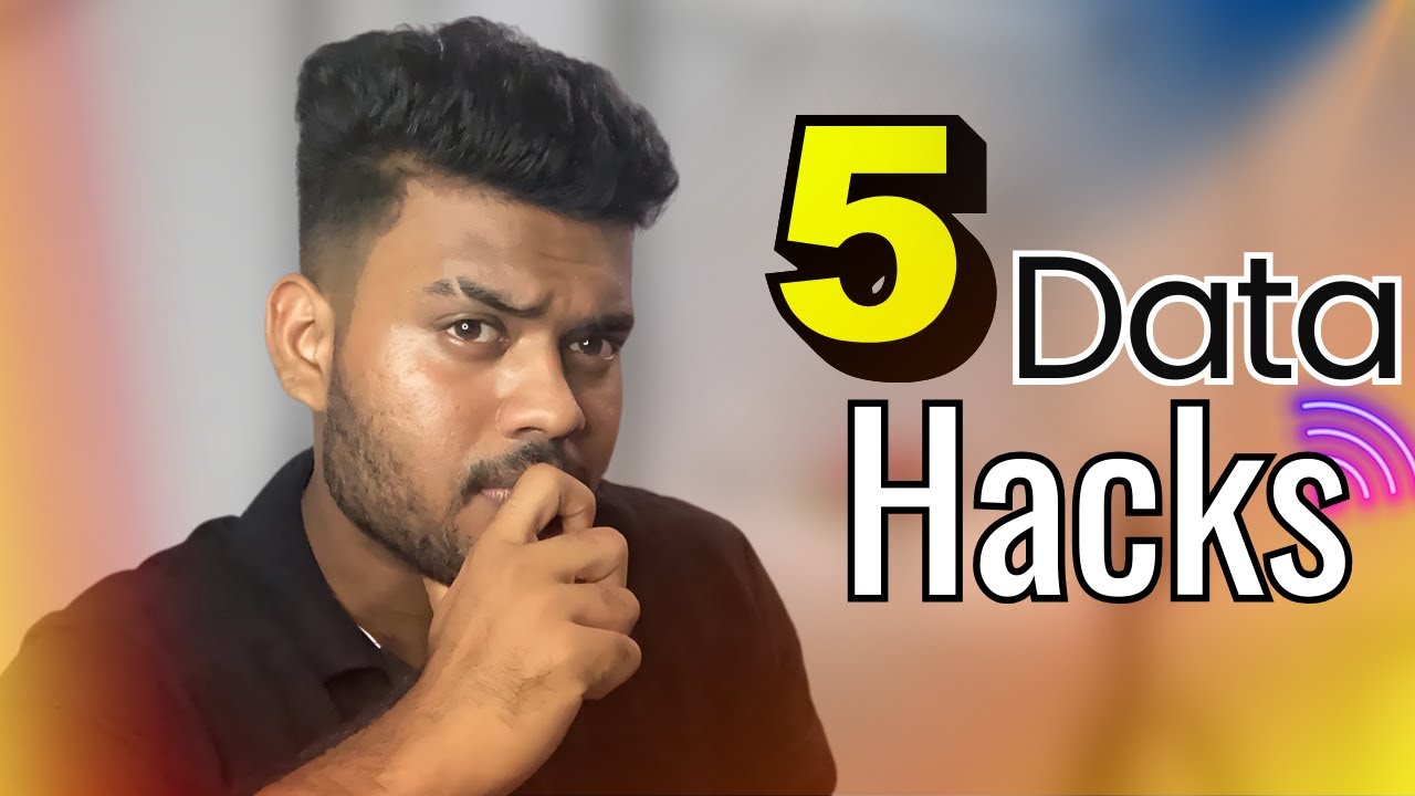 Data නාස්තිය නැති කරගන්න මේ simple Tips use කරන්න - 5 Data Hacks - YouTube