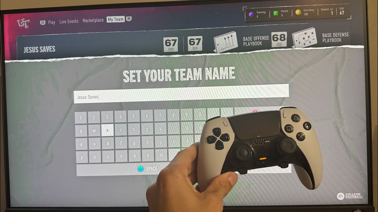 College Football 25: How to Rename Team in Ultimate Team Tutorial! (PS5 ...